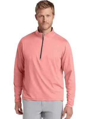 ASHWORTH GOLF La Jolla 1/4 Zip Performance Pullover - Azalea Heather