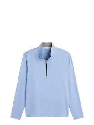 ASHWORTH GOLF ASHWORTH GOLF La Jolla 1/4 Zip Performance Pullover Chambray Heather