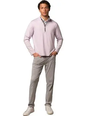 ASHWORTH GOLF La Jolla 1/4 Zip Performance Pullover - Lavender Fog Heather