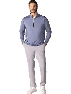ASHWORTH GOLF ASHWORTH GOLF La Jolla 1/4 Zip Performance Pullover Oceana Heather