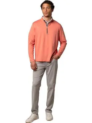 ASHWORTH GOLF ASHWORTH GOLF La Jolla 1/4 Zip Performance Pullover Sunset Heather