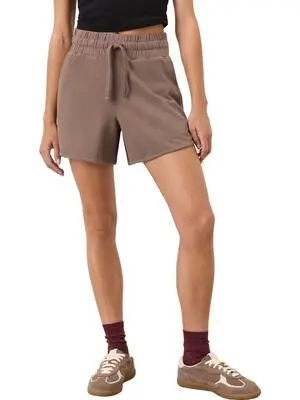 PACT Cloudknit Curved Hem Short - Deep Taupe