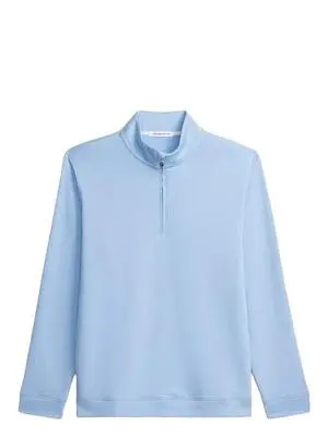 ASHWORTH GOLF Terry Twillback 1/4 Zip Outerwear - Chambray