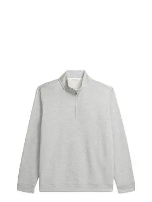 ASHWORTH GOLF ASHWORTH GOLF Terry Twillback 1/4 Zip Performance Top Grey Heather