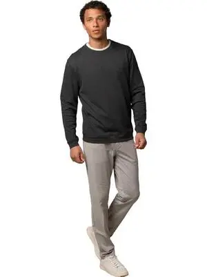 ASHWORTH GOLF Terry Twillback Crewneck - Black
