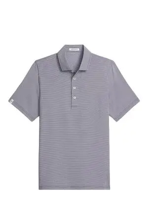ASHWORTH GOLF Houndstooth Polo Driver Navy/white