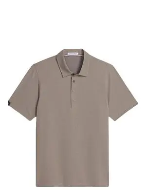ASHWORTH GOLF Houndstooth Polo Peyote/asphalt
