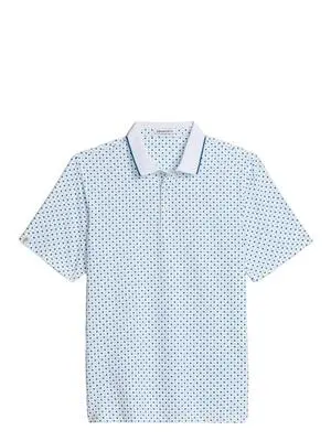 ASHWORTH GOLF All In Polo - White/poseidon/atlantis