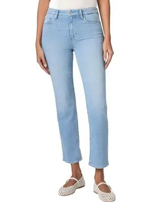 Paige Cindy High-Waist Straight Leg Ankle Jeans Santorini Sky