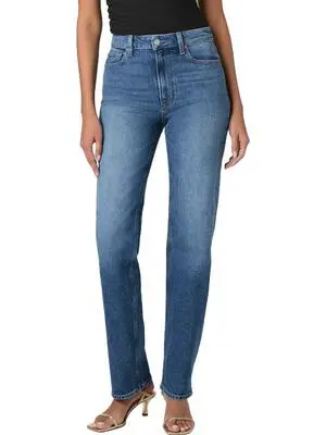 Paige Stevie High-Waist Straight-Leg Jeans Bonjour