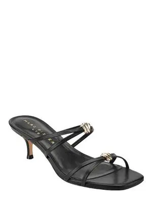 Marc Fisher Baizel Strappy Slide Sandal - Black