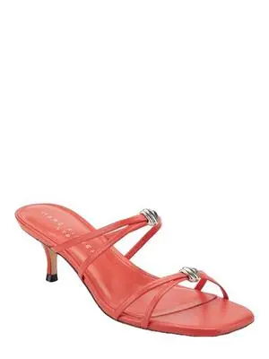Marc Fisher Baizel Strappy Slide Sandal - Medium Red