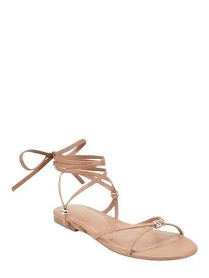 Marc Fisher Este Ankle Wrap Sandal - Medium Natural