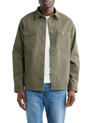 Pendleton Cotton Stretch Twill Work Shirt - Green/ponderosa