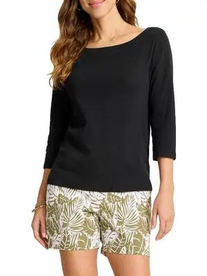 Tommy Bahama Ashby Slub Top Black