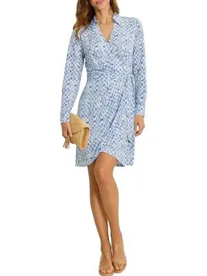 Tommy Bahama Carmela Coastal Sands Shirtdress - French Blue