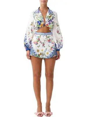 Camilla Wide Waistband Short - Tiles Darls