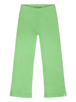 DEUX PAR DEUX Crinkle Jersey Flared Bottom Leggings - Mint Green