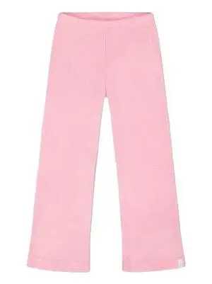 DEUX PAR DEUX Crinkle Jersey Flared Bottom Leggings - Pink