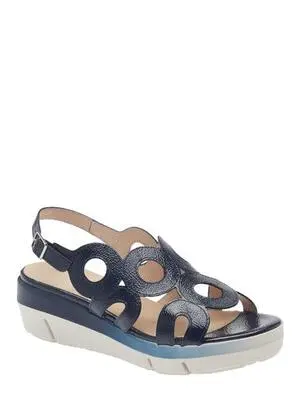 WONDERS Slingback Platform Sandals - Lack Baltic