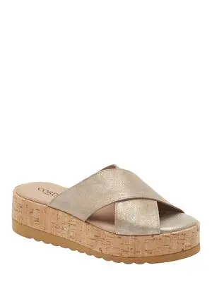 Cordani Kali Flatform Slide Sandal - Granito Corda