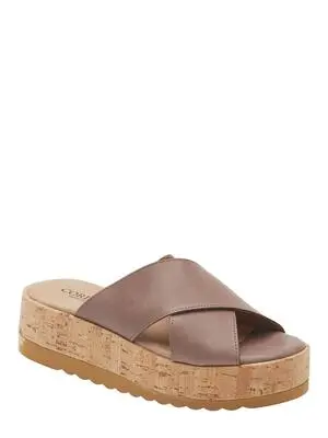Cordani Kali Flatform Slide Sandal - Tmoro Leather