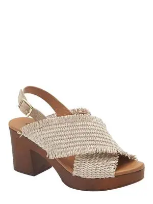 Cordani Wendy2 Raffia Slingback Sandal - Beige