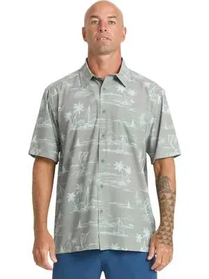 QUIKSILVER WATERMAN Performance Pack Wm Ss Short Sleeve Shirt - Frost Gray