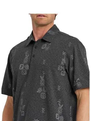 QUIKSILVER WATERMAN Mystic Fin Short Sleeve Shirt - Phantom