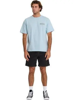 QUIKSILVER WATERMAN Off The Grid Qmt0 Short Sleeve Shirt - Skyway