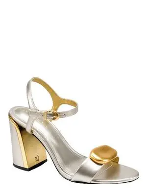 Dkny Seraphina Ankle Strap Sandal White Gold