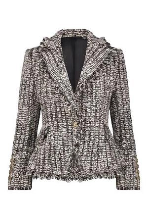 THE NOLI SHOP The Noli Shop Giselle Single-Breasted Tweed Blazer