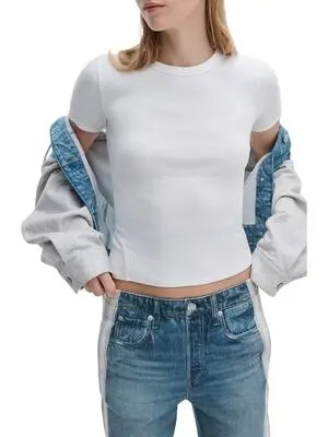 Rag & Bone Essential Ribbed T-shirt - White