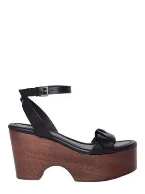 Paige Romy Platform Sandals - Black