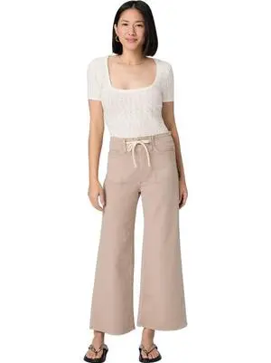 Paige Ari Petite Wide Leg Pant - Denim