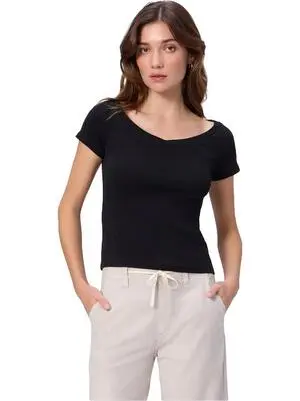 Paige Leita Top - Black