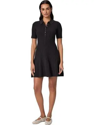 Paige Olie Knit Polo Dress Blue / Navy