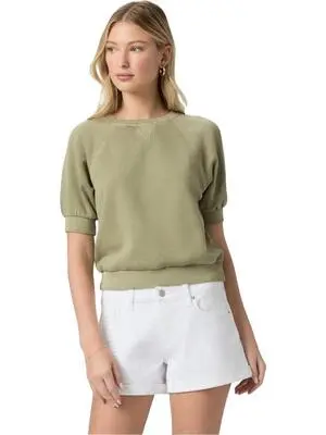 Paige Queenie Half Sleeve Top - Green