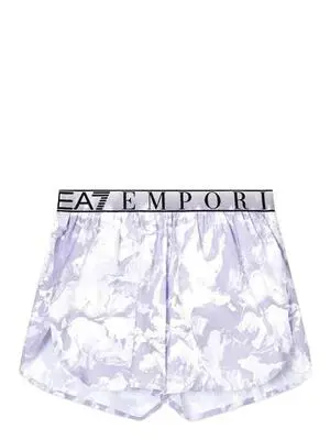 EA7 Ventus7 Technical Fabric Shorts - Purple