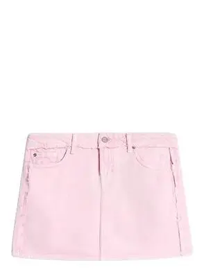 7 For All Mankind Cherry Mini Skirt - Pink