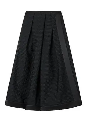 Emporio Armani 3d Vichy Jacquard Skirt - Black
