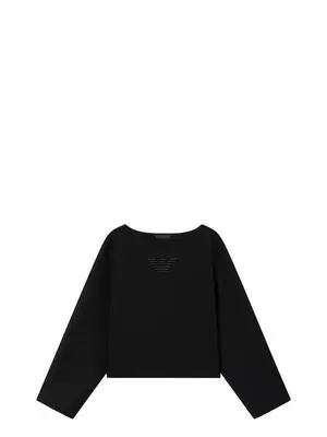 Emporio Armani Stretch Double Jersey Sweatshirt - Black