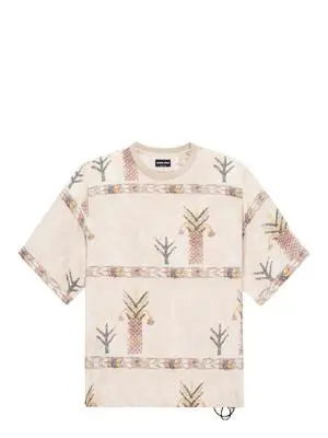 Giorgio Armani Printed Silk T-shirt - Natural