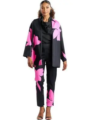 Natori Peony Cotton Chino Coat - Pink