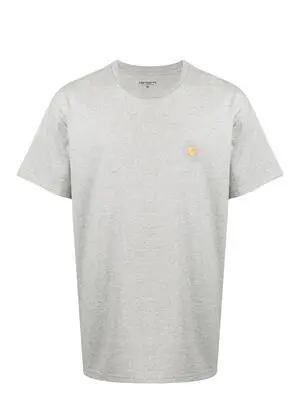 Carhartt Work In Progress Logo Cotton T-shirt - Grey