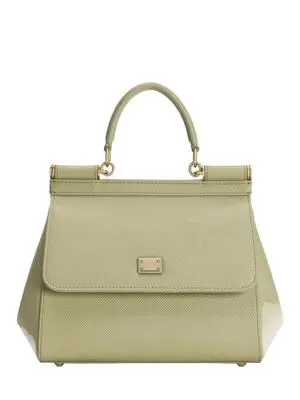 Dolce & Gabbana Sicily Medium Leather Handbag - Green