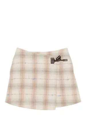 Loewe Wool And Cashmere Mini Skirt - Beige