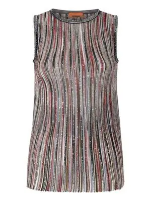 Missoni Striped Tank Top - Brown