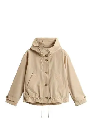 Woolrich Short Parka Coat - Beige