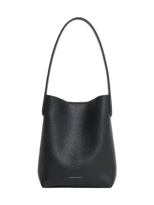 MANSUR GAVRIEL Mini Everyday Cabas Leather Hobo Bag - Black